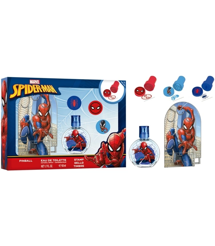 SPIDERMAN Coffret eau de toilette vapo 50 ml + mini flipper + tampons ...