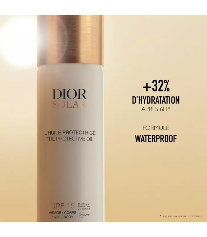 DIOR SOLAR L'Huile Protectrice Visage et Corps SPF 15 - Huile solaire ...