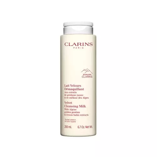 LAIT VELOURS DÉMAQUILLANT - TOUTES PEAUX Lait démaquillant Clarins ...