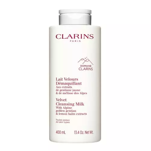 LAIT VELOURS DÉMAQUILLANT - TOUTES PEAUX Lait démaquillant Clarins ...